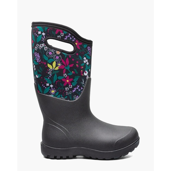 Bogs | Shoes | Bogs Youth Girl Black Floral Waterproof 58f5c Winter ...